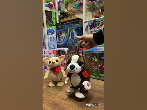 Игрушечные собаки на поводке, милота)) - YouTube