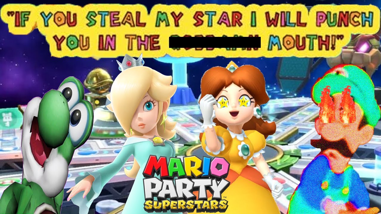 Mario Party Superstars - 4-Player Online Match (Space Land) - YouTube