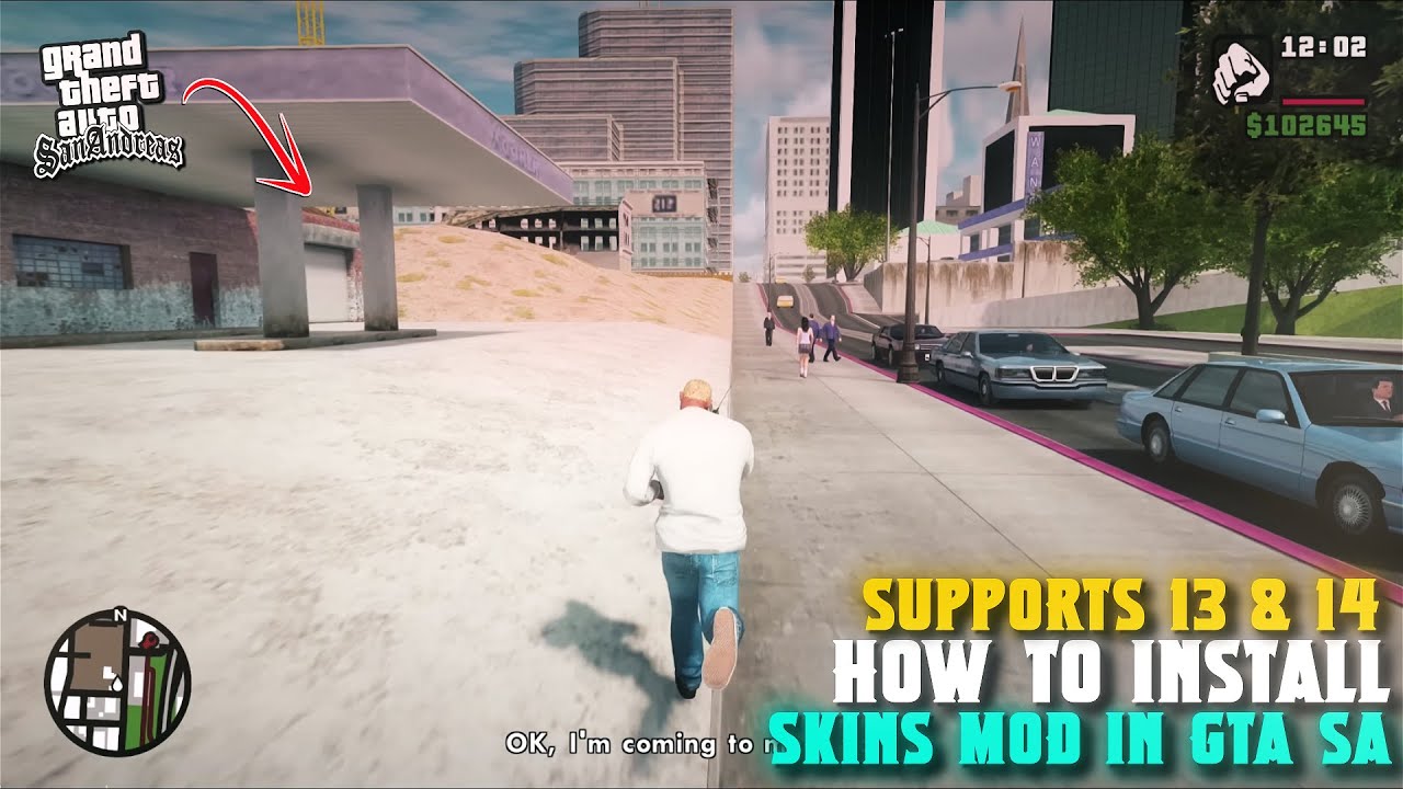 How To Install: Skins Mod In GTA SA on Android 13 & 14 Devices" After ...