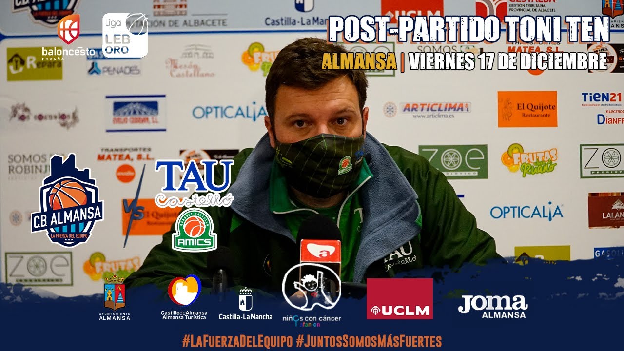 Post Partido Toni Ten J12 CB Almansa con AFANION vs TAU Castelló - YouTube