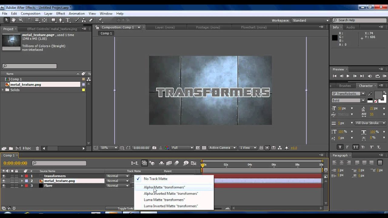 transformers blow up text tutorial after effects - YouTube