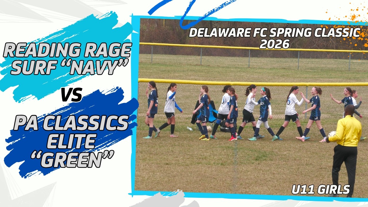 Reading Rage Surf "NAVY" vs PA Classics Elite Green - YouTube