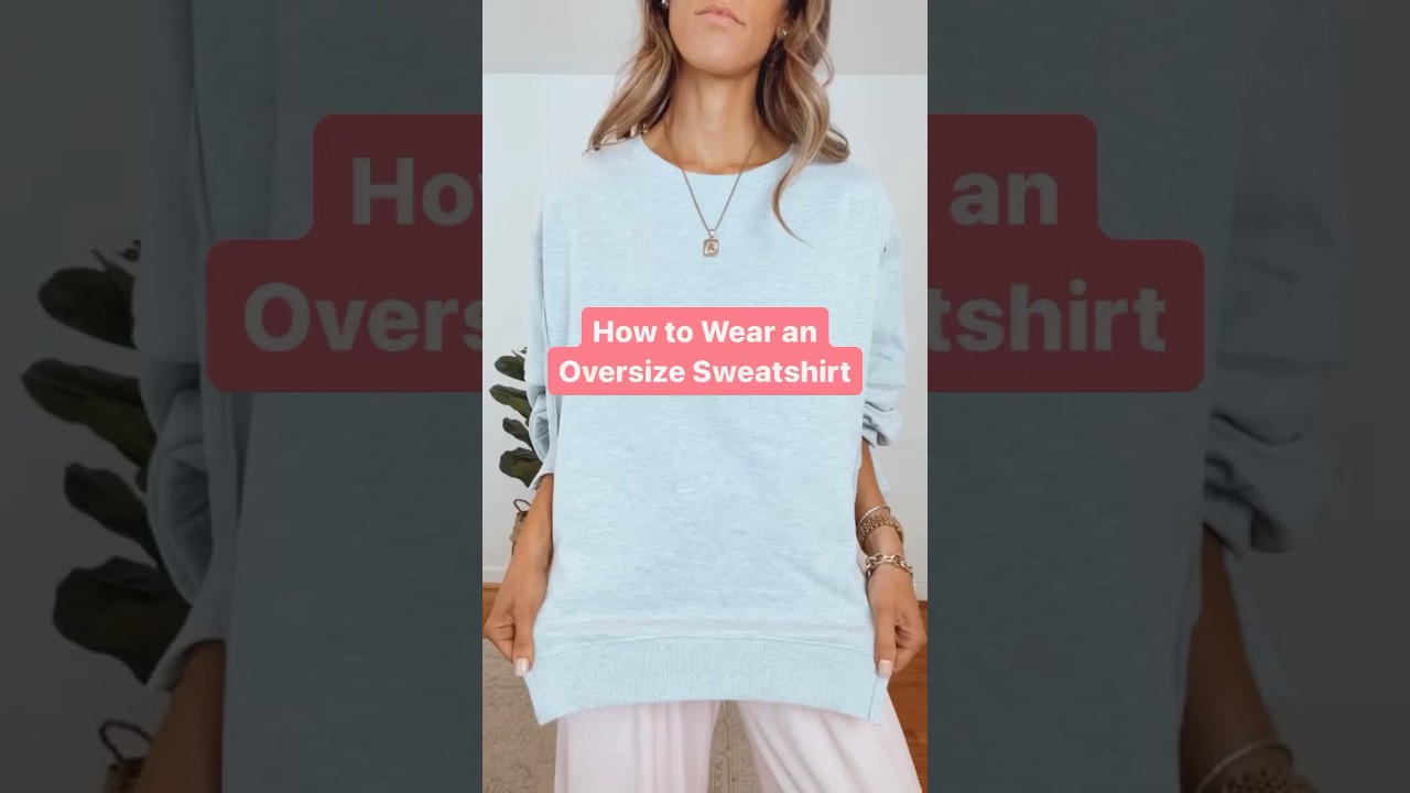 How to wear an oversized sweater without looking frumpy | Shop link in ...