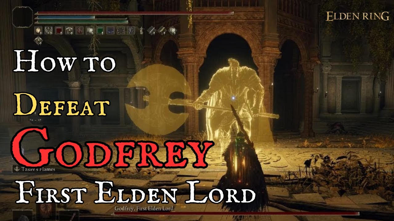 Elden Ring | Godfrey, First Elden Lord | Boss Fight - YouTube
