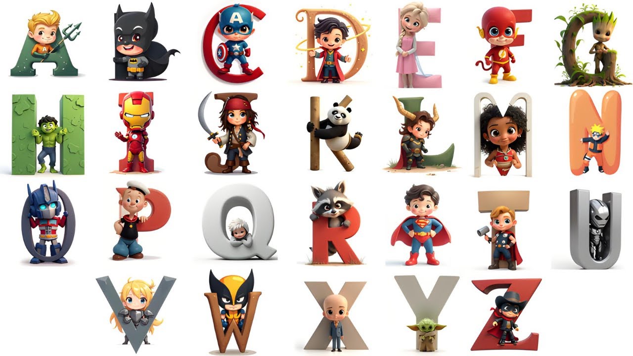 A to Z Superhero Alphabet Song - YouTube