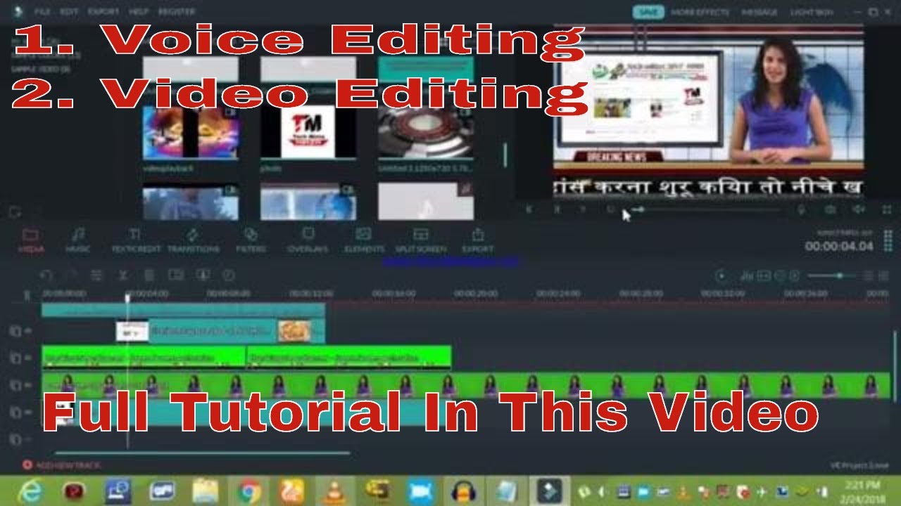 How To Edit Video Like News Channel For Free 📺 News Channel 📰 Urdu ...