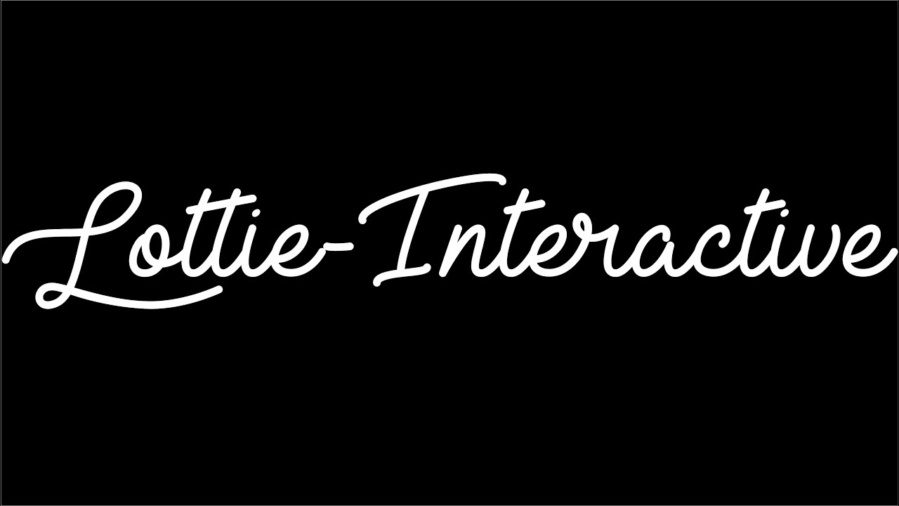 Programming A Lottie Player With Interactions - YouTube