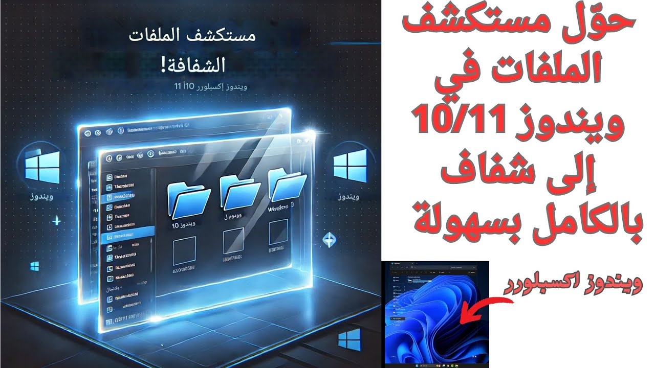 حوّل مستكشف الملفات في ويندوز 10/11 إلى شفاف بالكامل بسهولة! | Windows ...