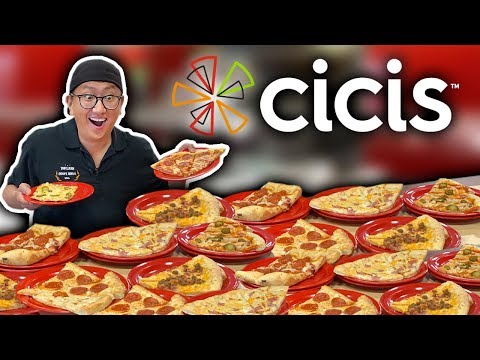 I Attempt TO EAT 100 Slices of PIZZA 🍕 at Cicis Unlimited Buffet