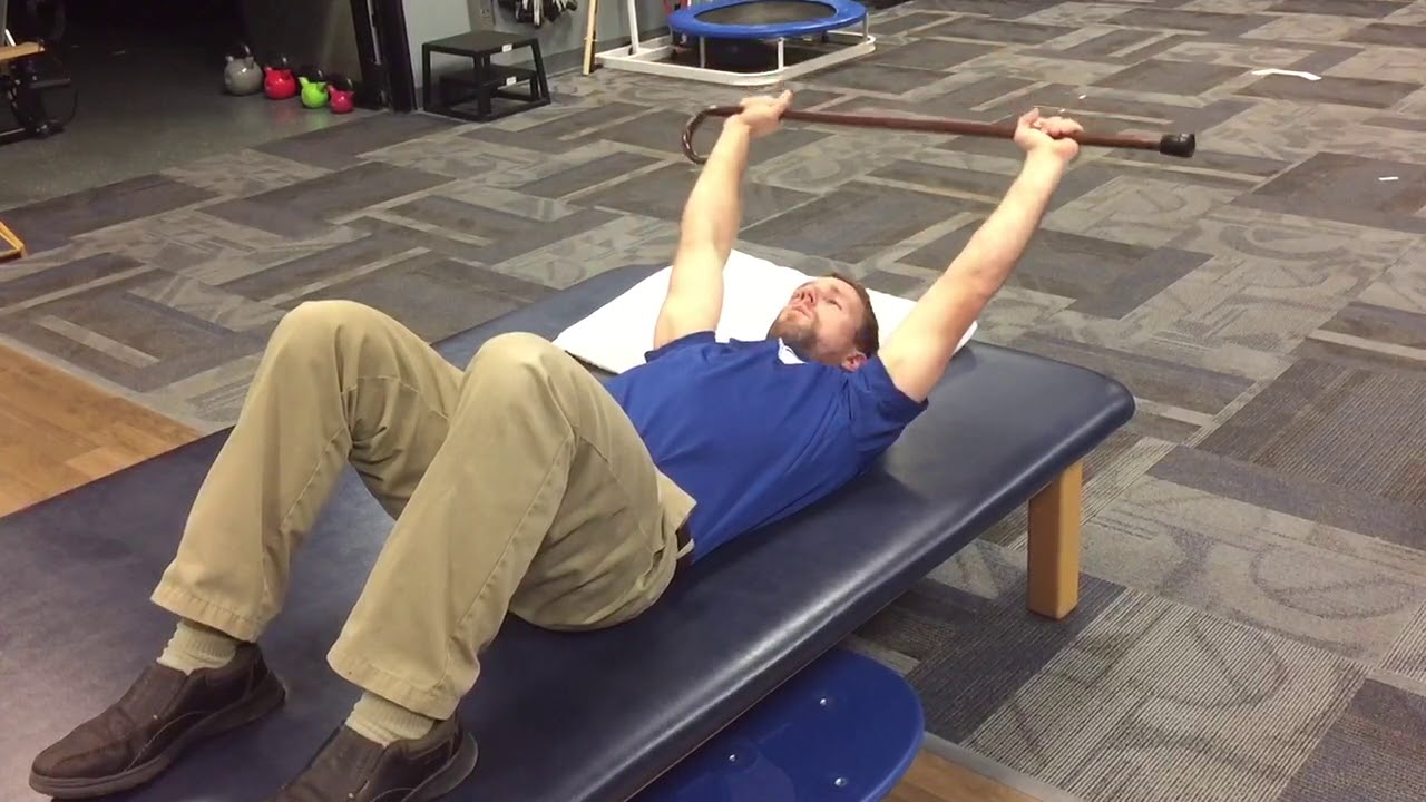 Shoulder active motion mixed with isometrics multiple planes - YouTube