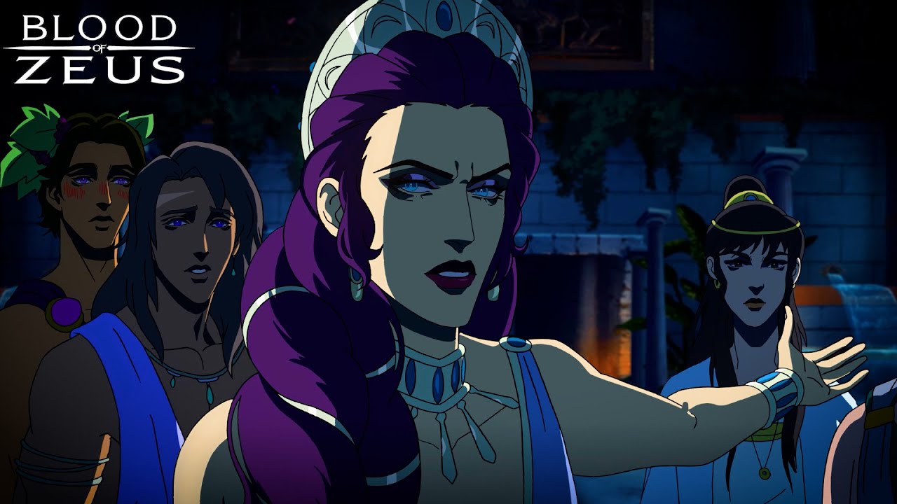 Hera Confronts Zeus and Heron on Olympus | Blood of Zeus - YouTube