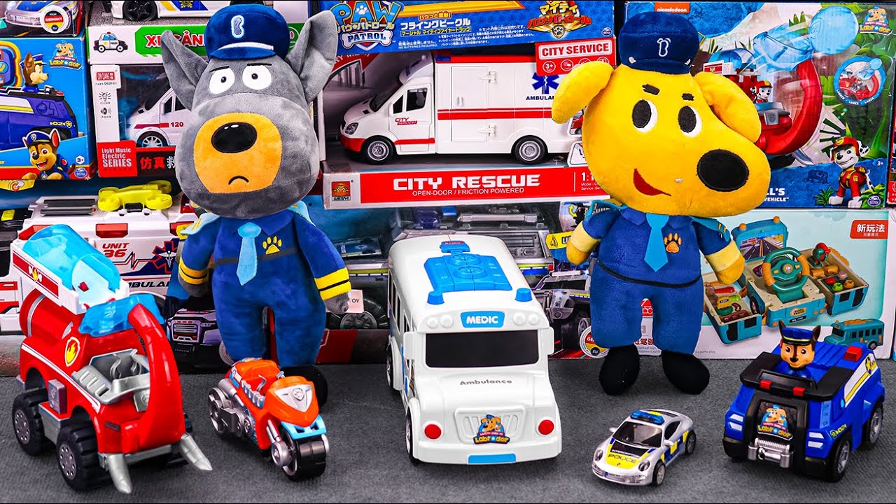 134 Satisfying With Unboxing Sheriff Labrador Smart Police Vehicle Toys ...