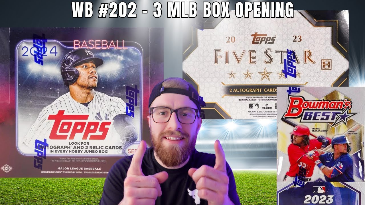 3 MLB BOX Opening Topps Series 2 2024, Bowmans Best, Five Star WB #202 ...