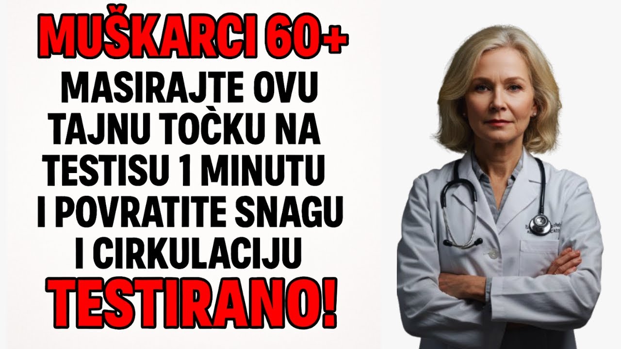 Muškarci 60: masirajte ovu tajnu točku na testisu 1 minutu i povratite ...