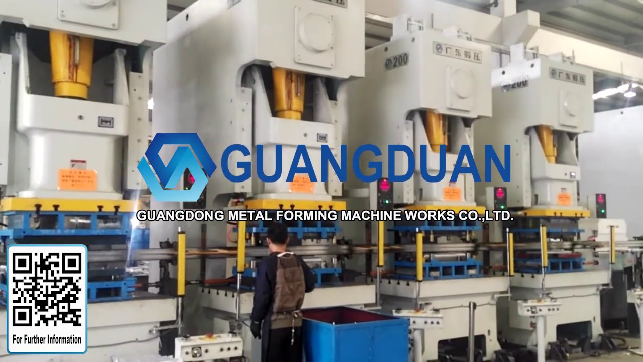 How to make air-conditioning parts with JH21 open back power press ...