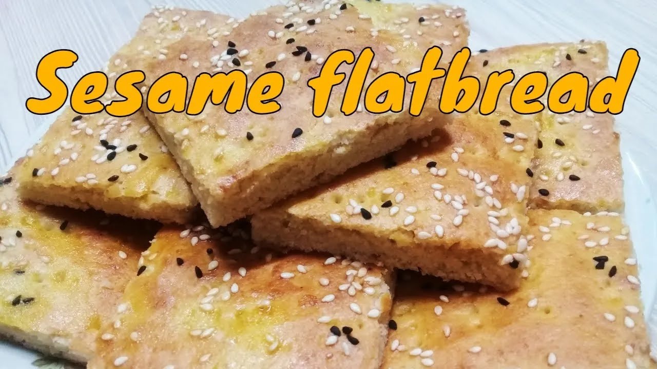 🍞 The Secret to Crispy Sesame Flatbread! A Recipe You’ll Fall in Love ...