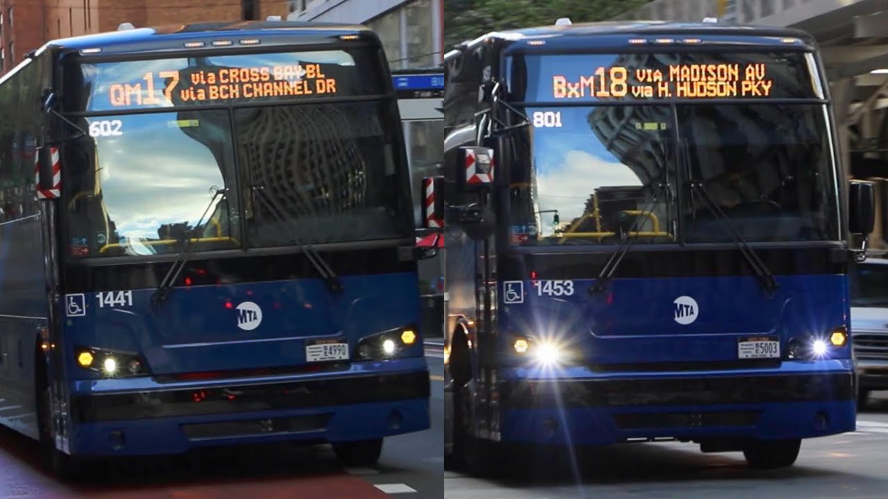 2021 Prevost X3-45s #1441 on the QM17 / #1453 on the BxM18 at 34th ...