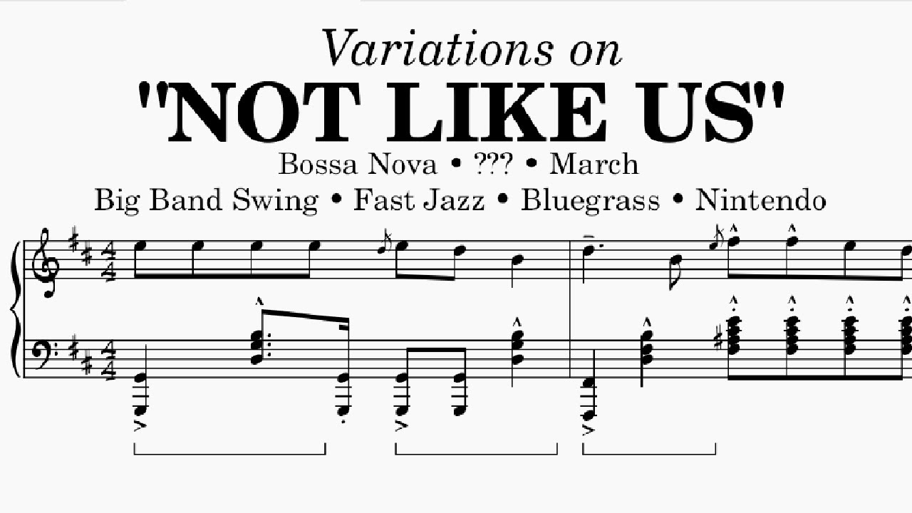 "Not Like Us" but in 7 different styles - YouTube
