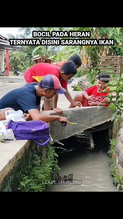 fokus.! mancing di gorong gorong pinggir jalan - YouTube