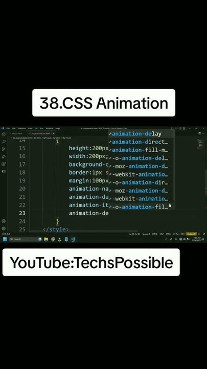 css animation | css animation property | css keyframes | css keyframe animation tutorial - YouTube