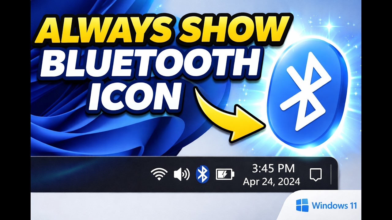 How to Always Display Bluetooth Icon in Windows 11 Taskbar ...