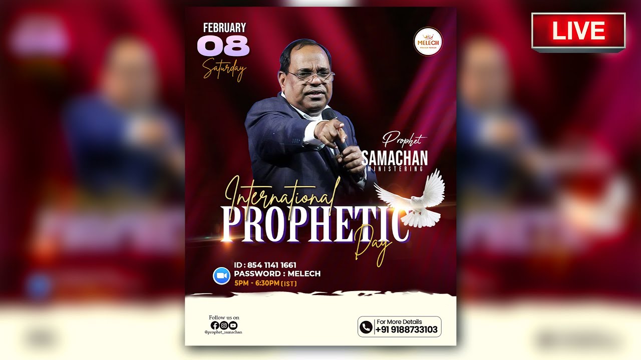 🔴 LIVE | INTERNATIONAL PROPHETIC DAY 🔥🔥🔥 | PROPHET SAMACHAN | 08th FEB ...