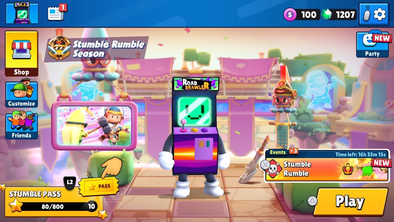 Stumble Guys-Gameplay Jump Brawler Jump - YouTube