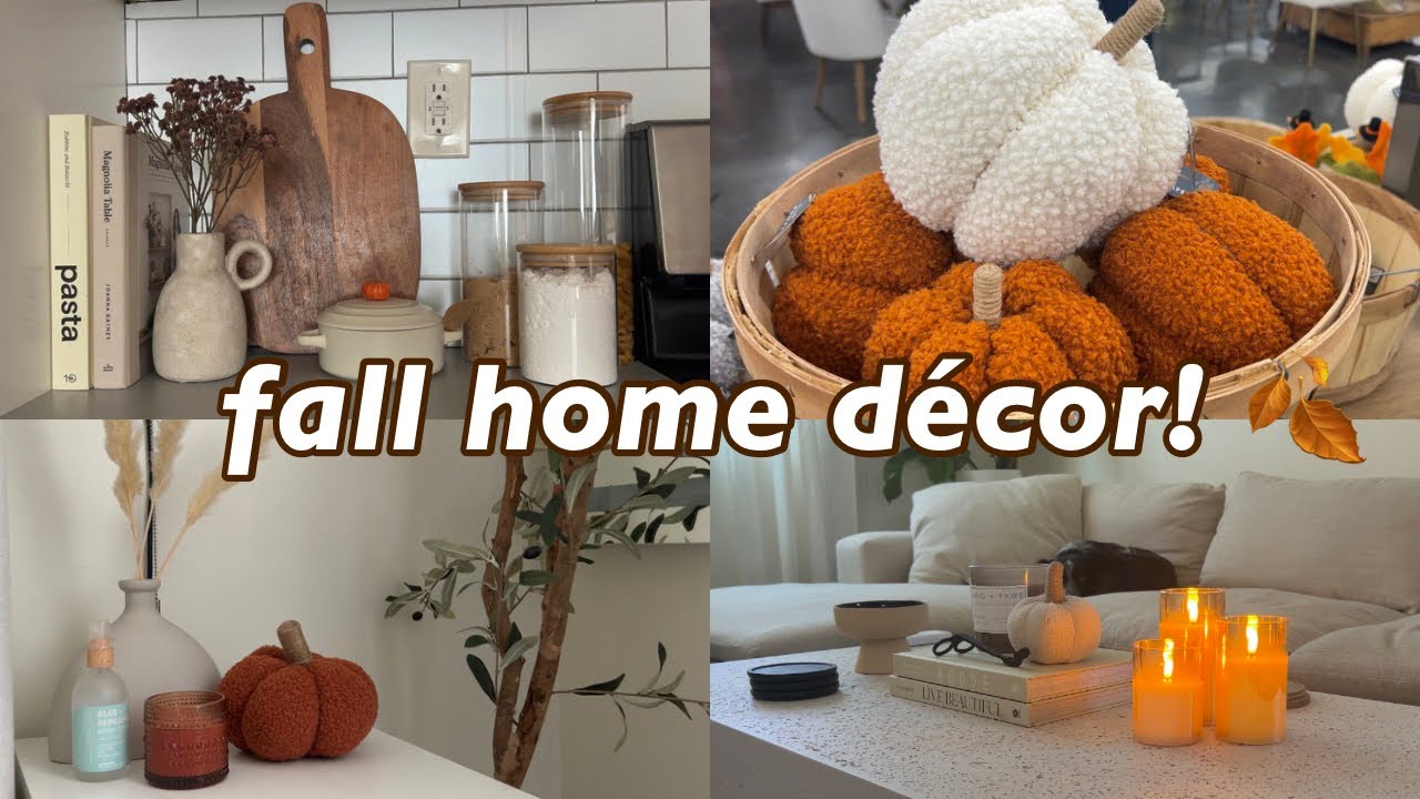 DECORATE FOR FALL WITH ME🍂 cozy neutral fall aesthetic | shop with me ...