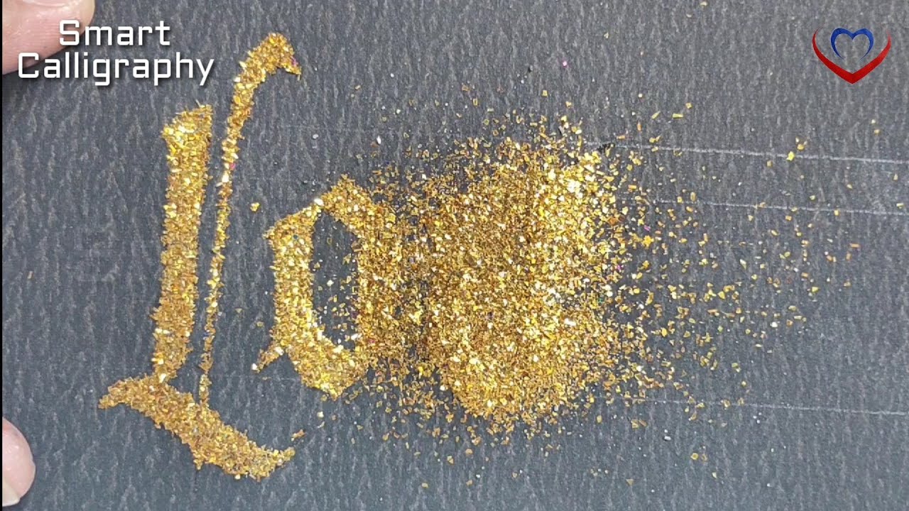love Motivation Calligraphy with glitter & gum/creative handwriting/diy ...