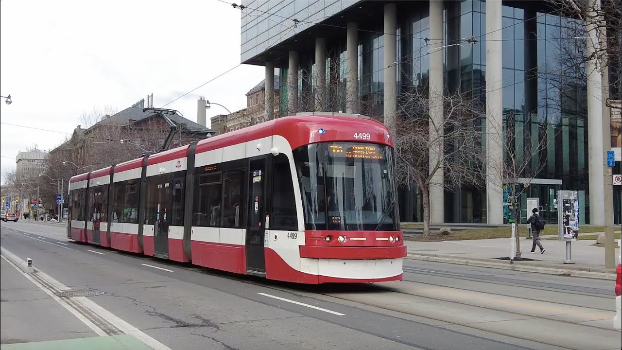 TTC 506 Carlton Streetcar Ride #4499 from Queen's Park Stn to Main ...