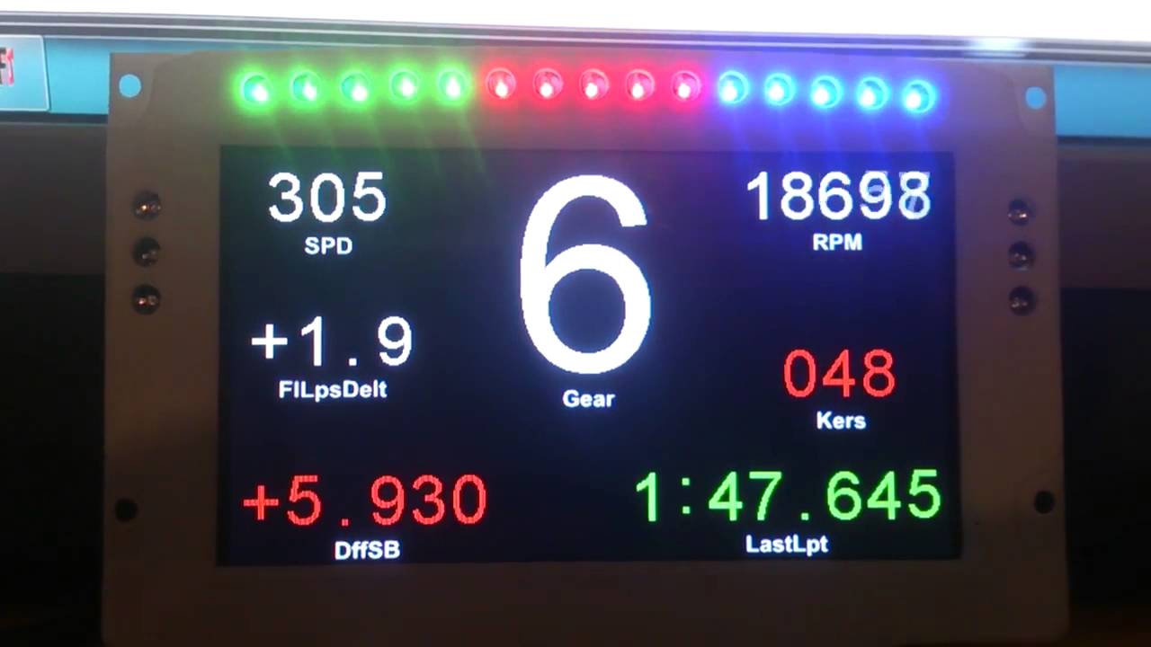 Race LCD Shift Light Center To Side LED's - YouTube