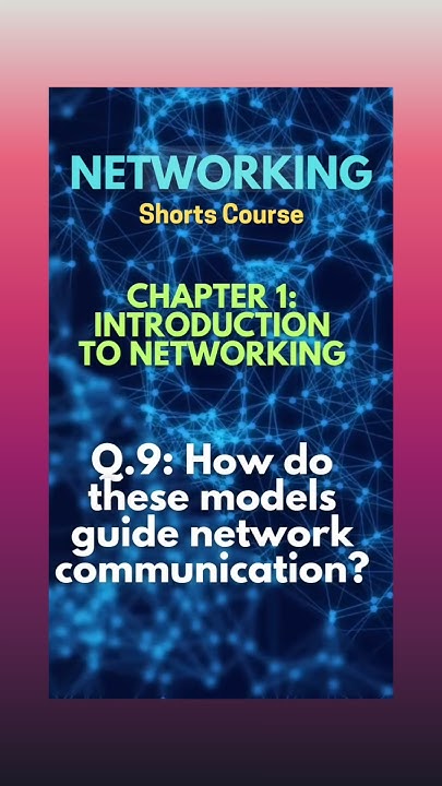 how networking models guide network communication - YouTube