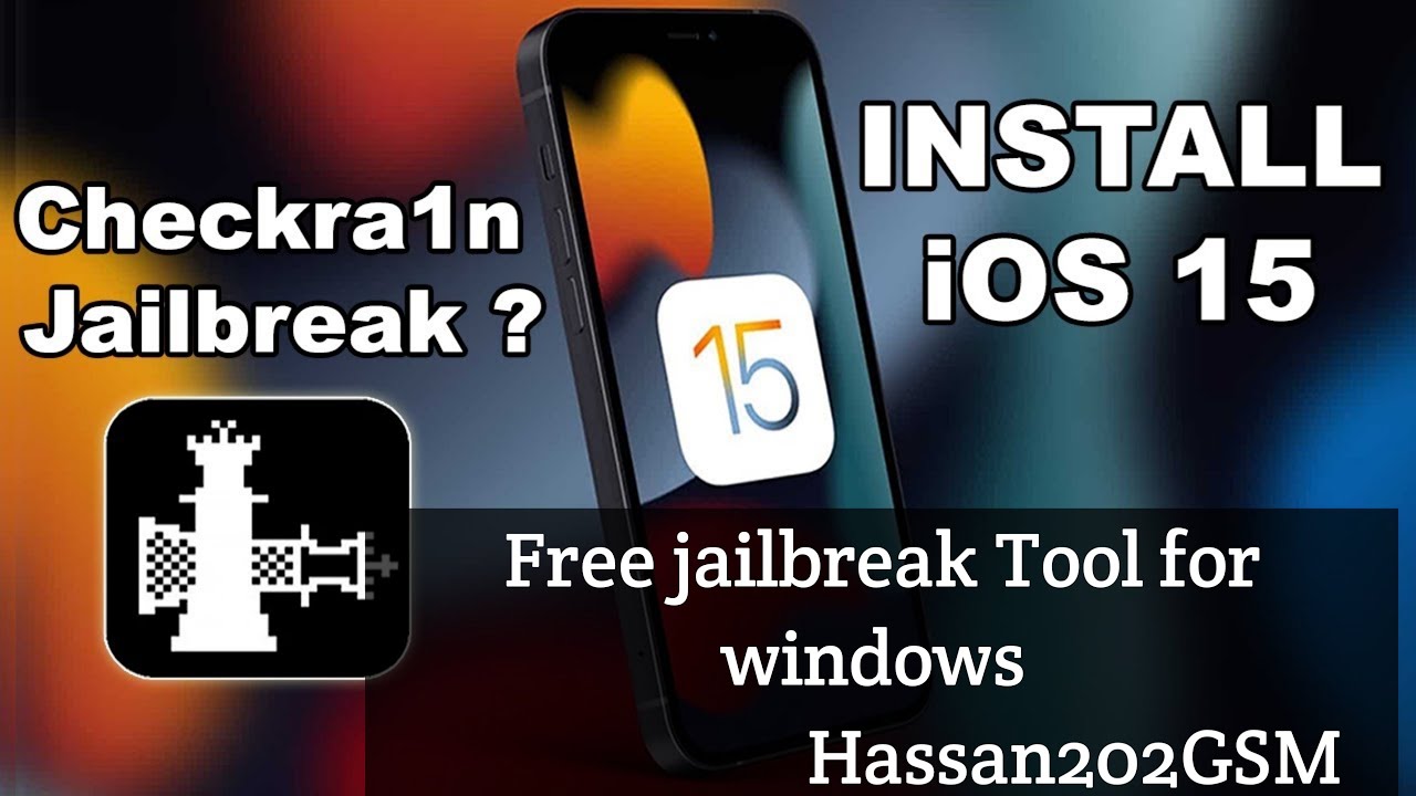 checkra1n ios 15 windows release jailbreak no usb free tool - YouTube