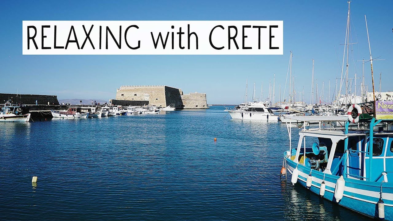 RELAXING with CRETE / Beautiful View of Heraklion Harbor, Blue Sky ...