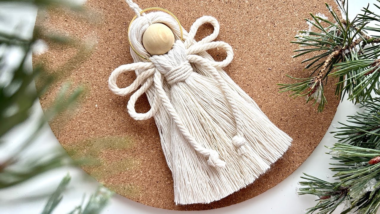 Macrame Angel Tutorial - DIY Macrame Doll - Christmas Ornament Ideas ...
