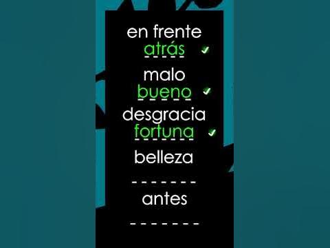 Ejercicios de palabras opuestas | JUEGO 09 Profe hugo #shorts - YouTube