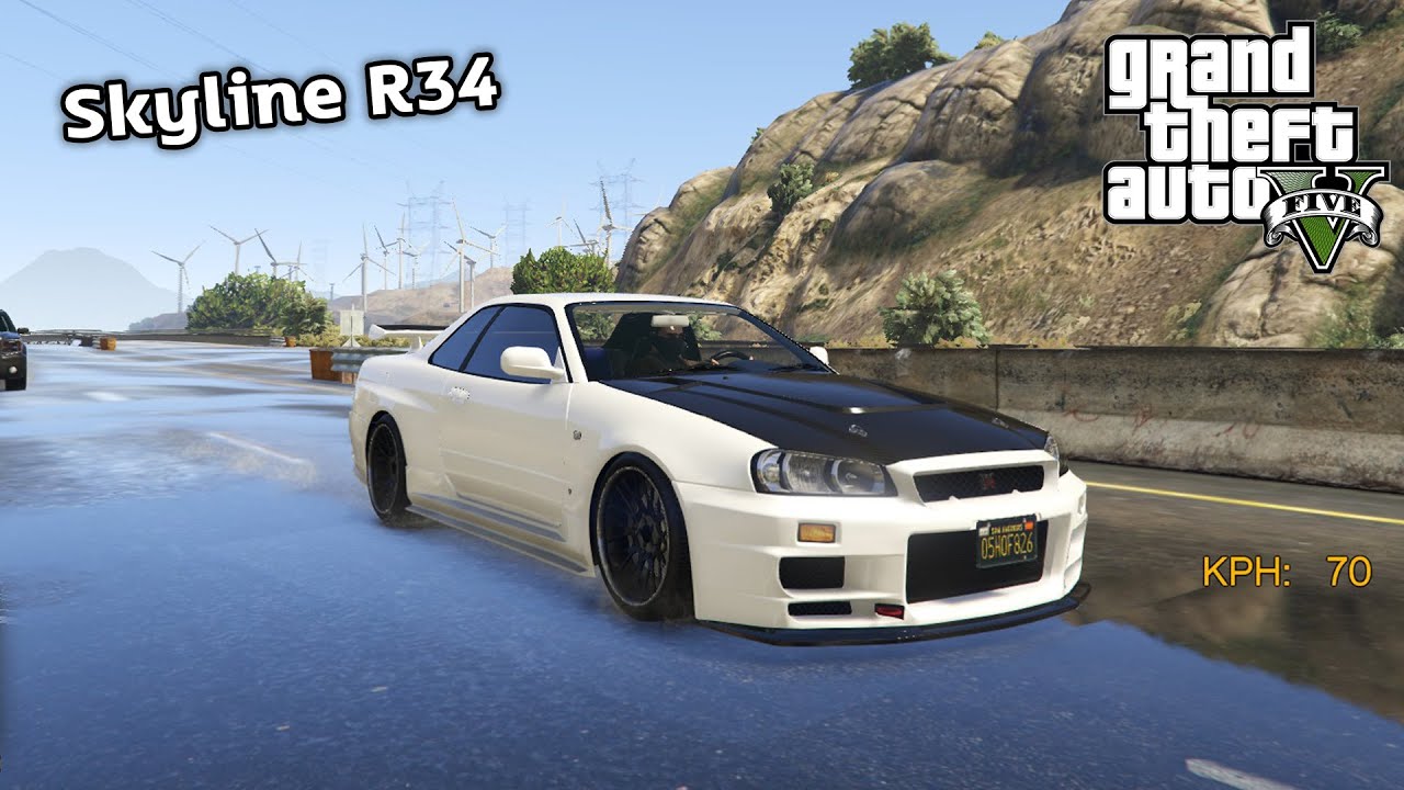 GTA V : แต่งรถ Skyline R34 ที่สุดของความเท่!! | offline - YouTube