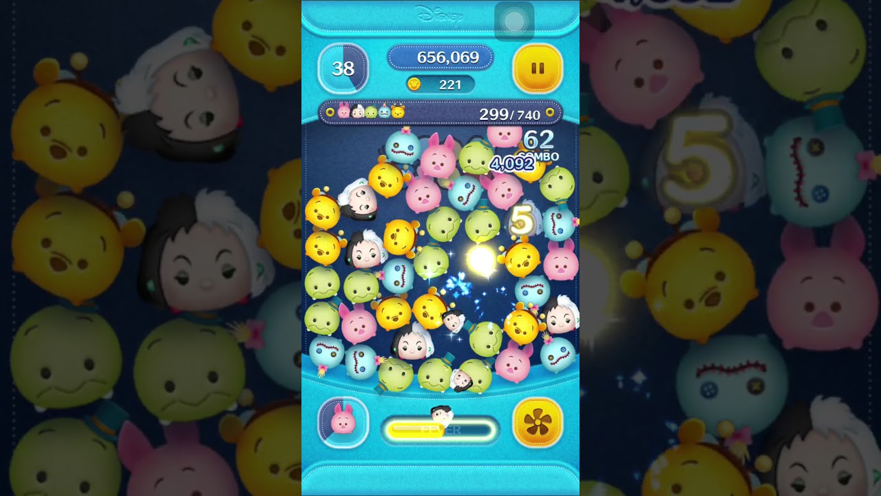 [TSUM TSUM] Clear 740 Tsum Tsum in 1 play - YouTube