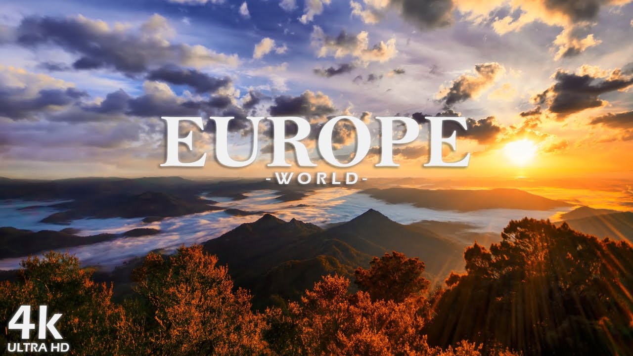 Charming Towns in Europe • 4K Relaxation Film • Peaceful Relaxing Music ...