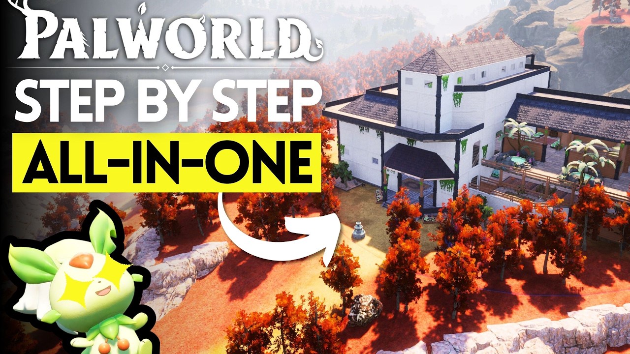 Palworld - Build This All-in-One Medieval MEGA Base Design for EARLY ...