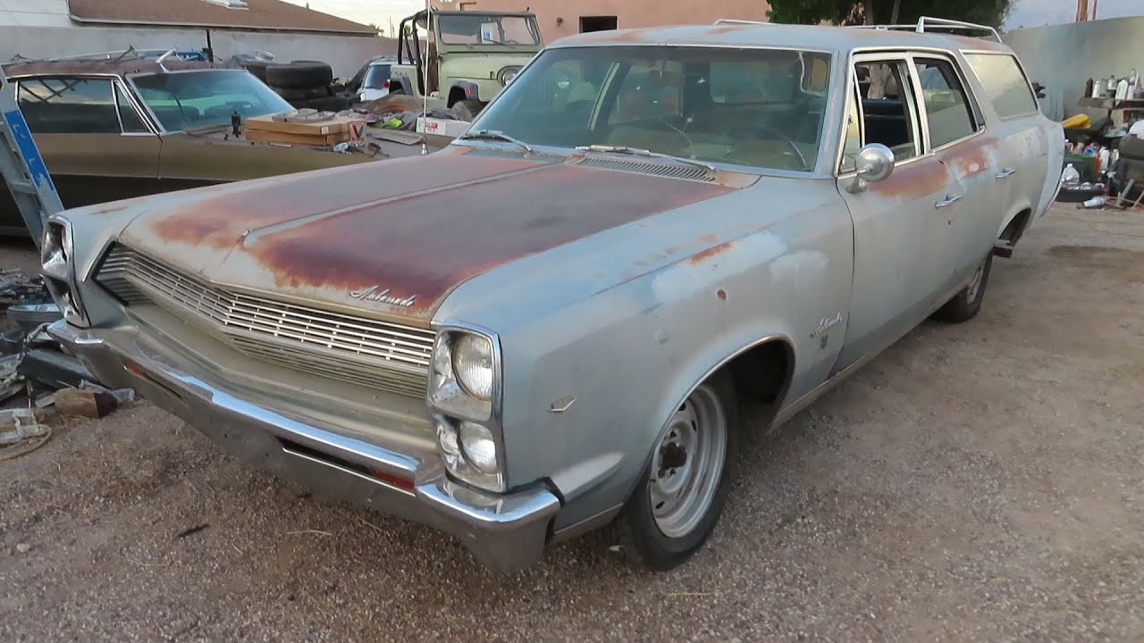 1967 AMC Ambassador 990 Station Wagon V8 AC AZ car - YouTube