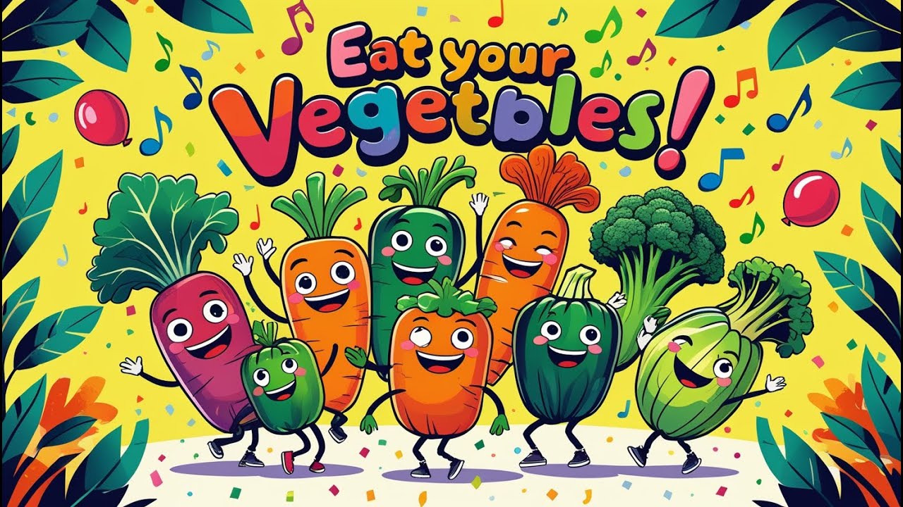 Veggie Dance Party! Fun Vegetable Song for Kids to Learn and Sing Along ...