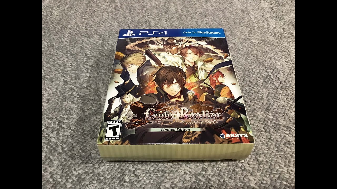 Code: Realize Bouquet of Rainbows Limited Edition PS4 Unboxing - YouTube