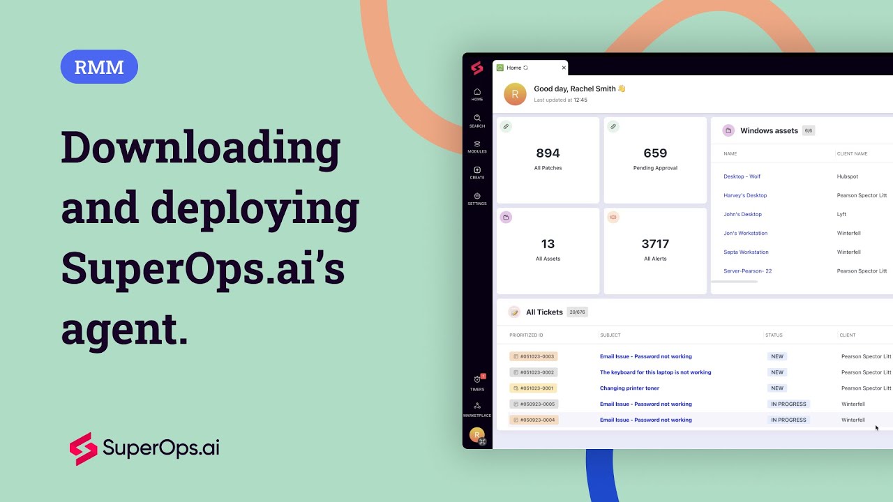 Downloading and deploying SuperOps.ai’s agent - YouTube
