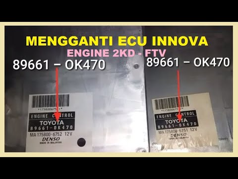 MENGGANTI ECU INNOVA DIESEL COMMONRAIL - YouTube