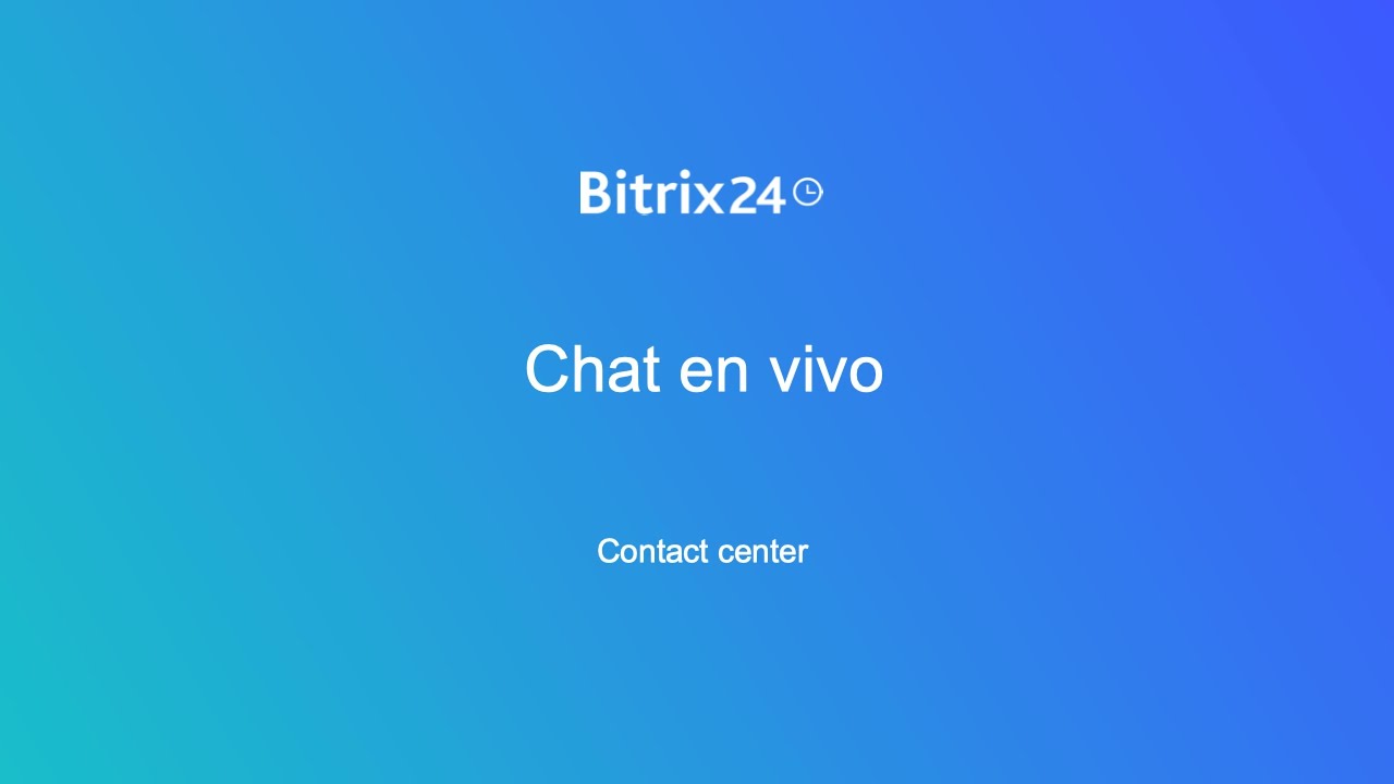 Chat en vivo | Bitrix24 - YouTube