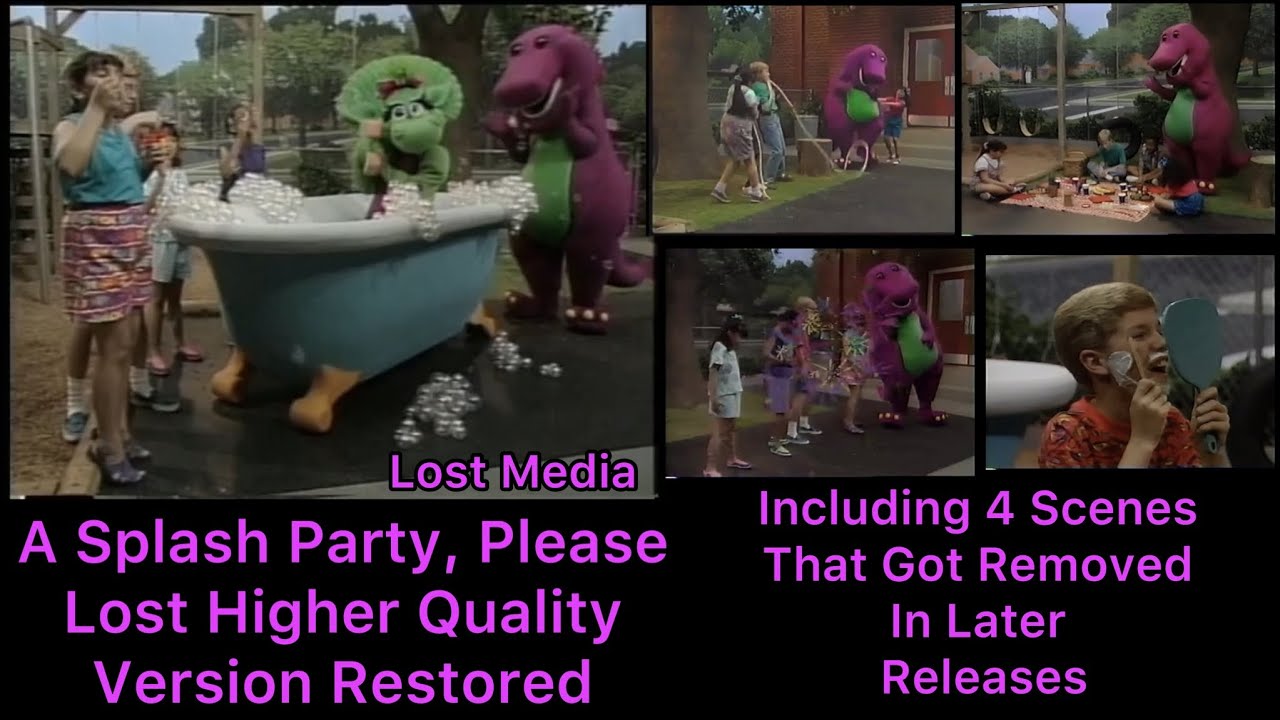 Lost Media: Barney and Friends A Splash Party, Please Lost Higher Quality Version Restored - YouTube