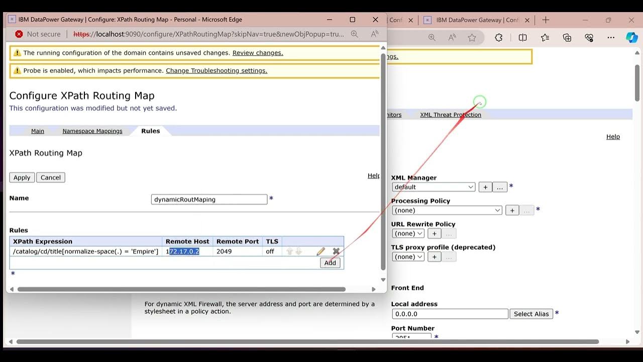 7 Configure Dynamic XML Firewall with XSLT in IBM DataPower - YouTube
