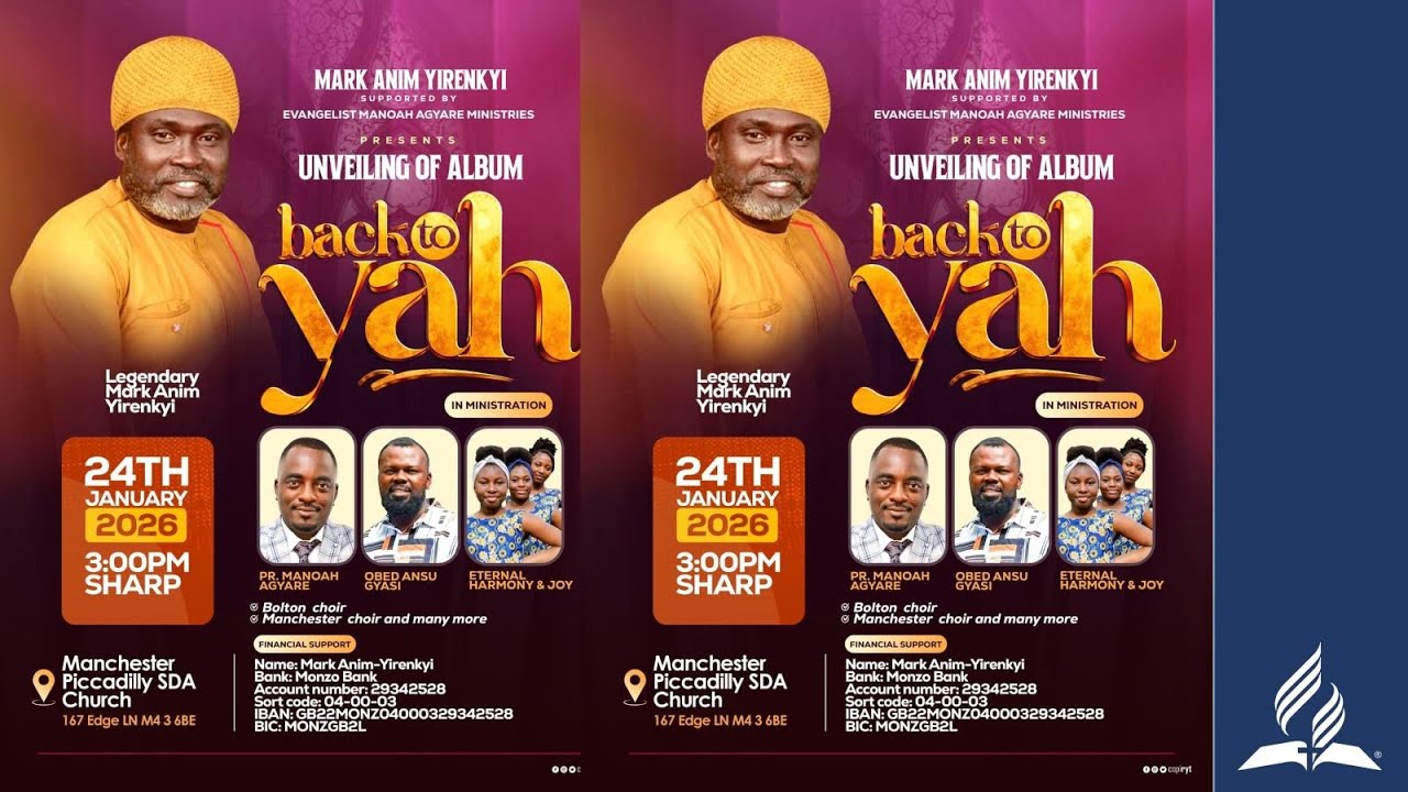 Mark Anim Yirenkyi Album Launch at Manchester Piccadilly SDA Church ...