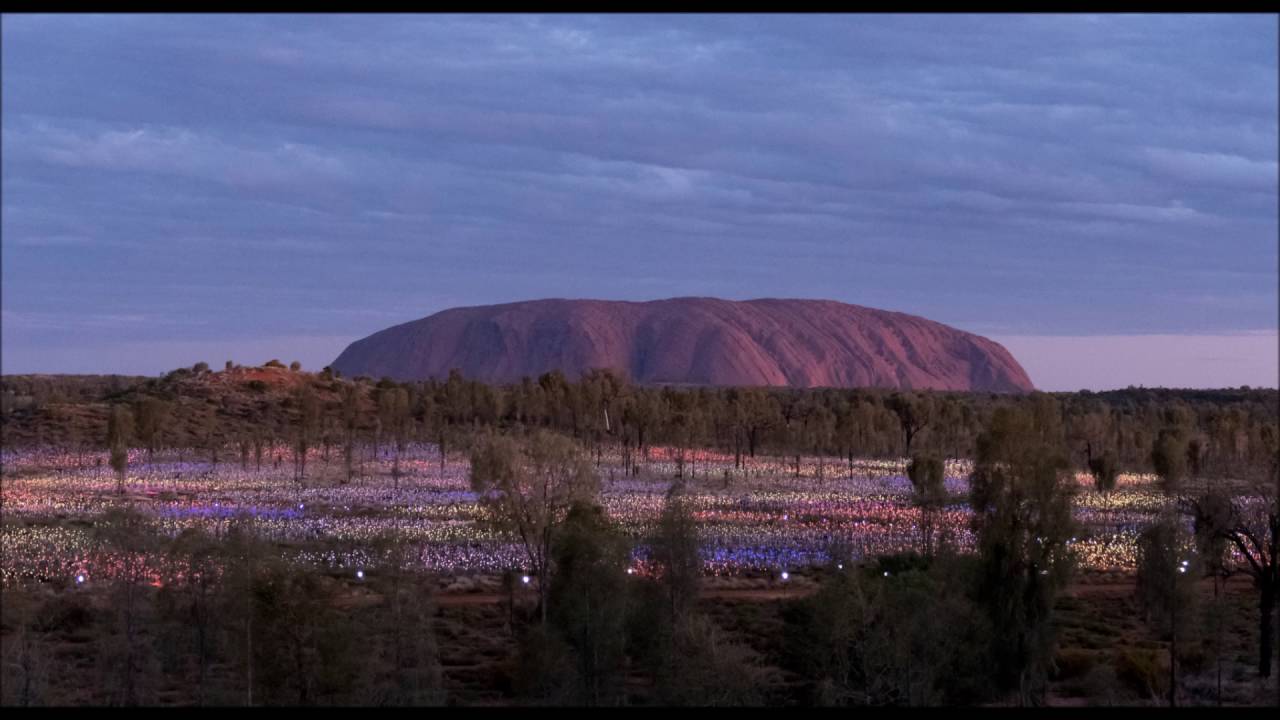 field of light Uluru - YouTube